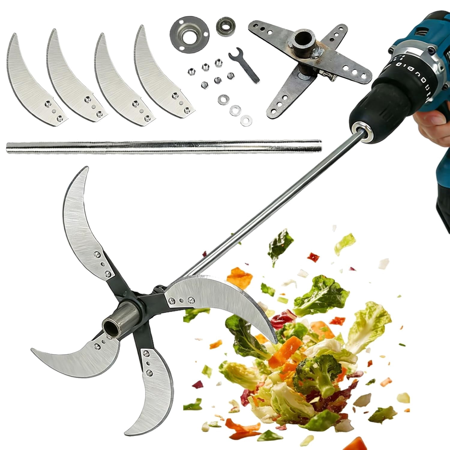 Household Farming Grass Shredder Knife Blades, Adjustable Diameter ...