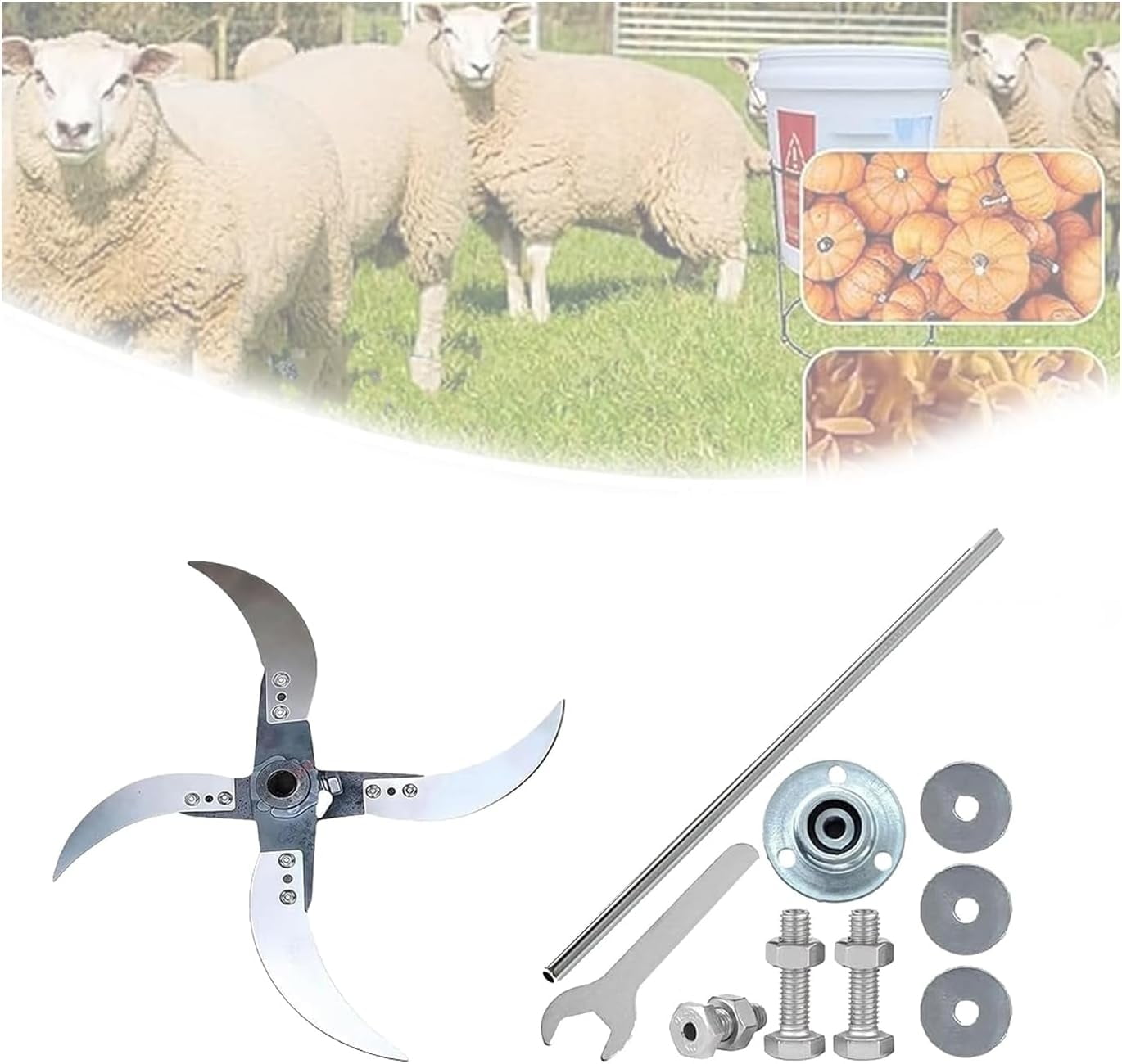 Household Farming Grass Shredder Knife Blades, Adjustable Diameter ...