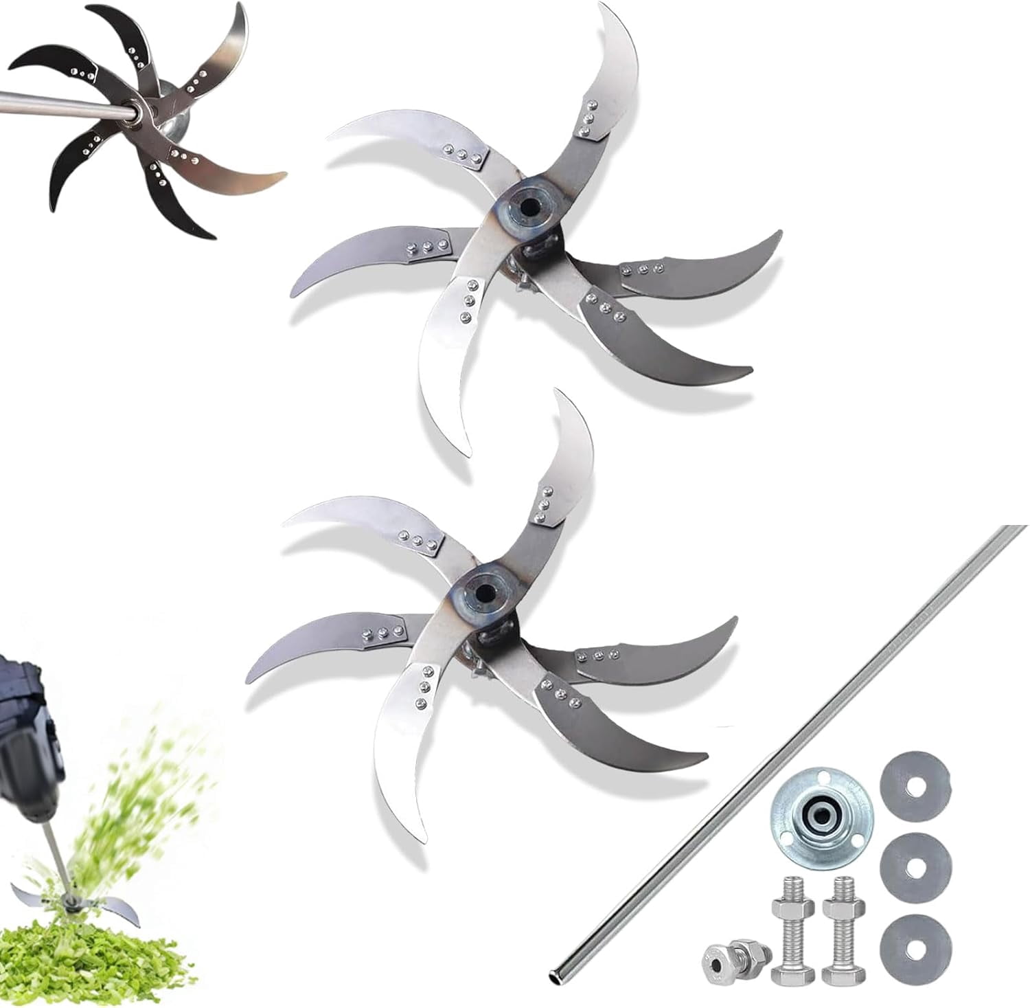 Household Farming Grass Shredder Knife Blades, Adjustable Diameter ...