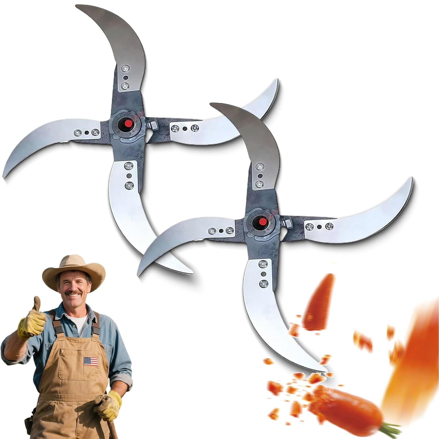 Household Farming Grass Shredder Knife Blades, Hole Diameter 12mm ...