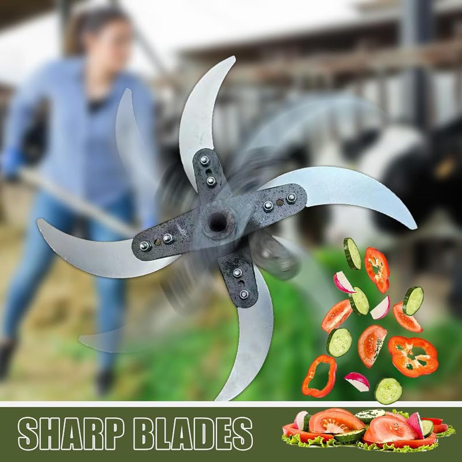 Household Farming Grass Shredder Knife Blades, Hole Diameter 12mm ...