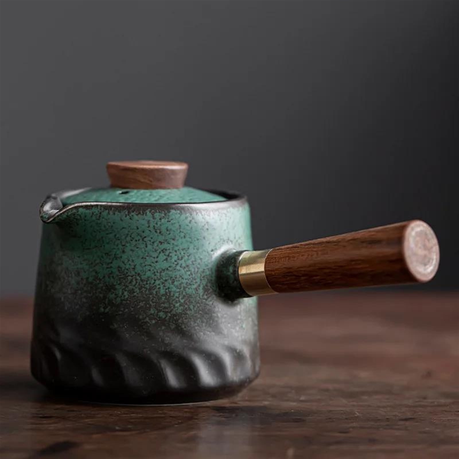 Household Filter Single Pot Ceramic Kung Fu Tea Set Black Pottery Side ...