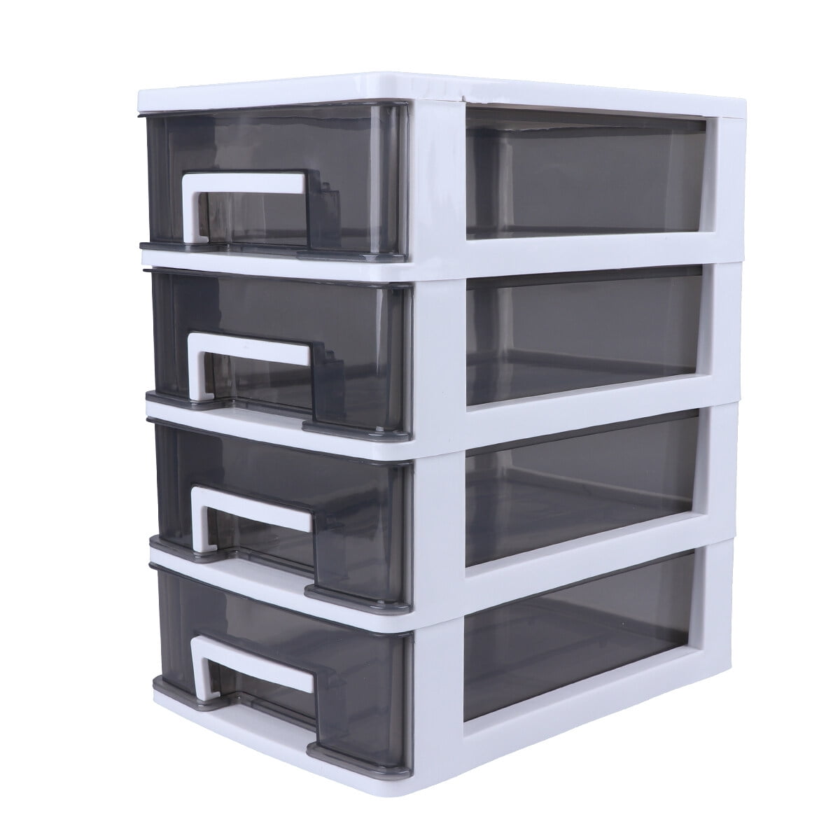 Frcolor Portable Closet Dustproof4 Drawer Storage Rack, White ...