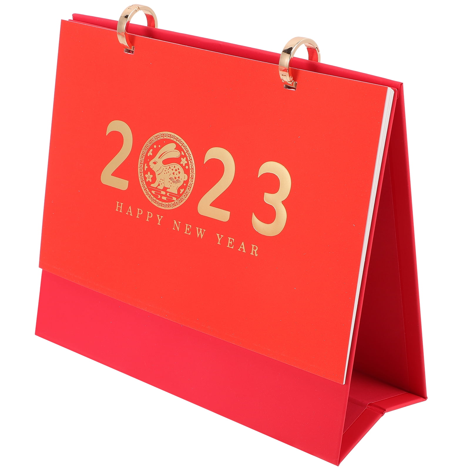 Household Freestanding Calendar Desk Calendars Chinese New Year 2023 ...