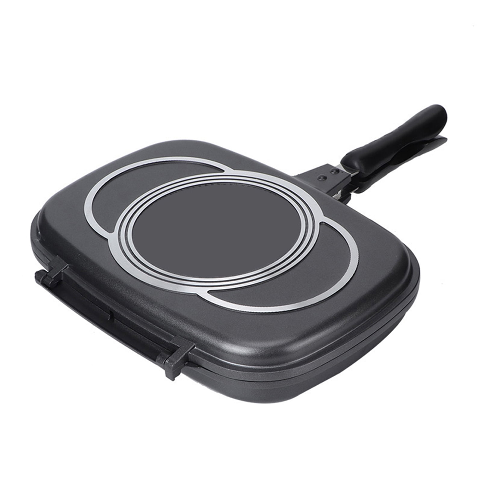 Household Frying Pan,Frying Pan Flip Double Sided Non Stick Barbecue ...