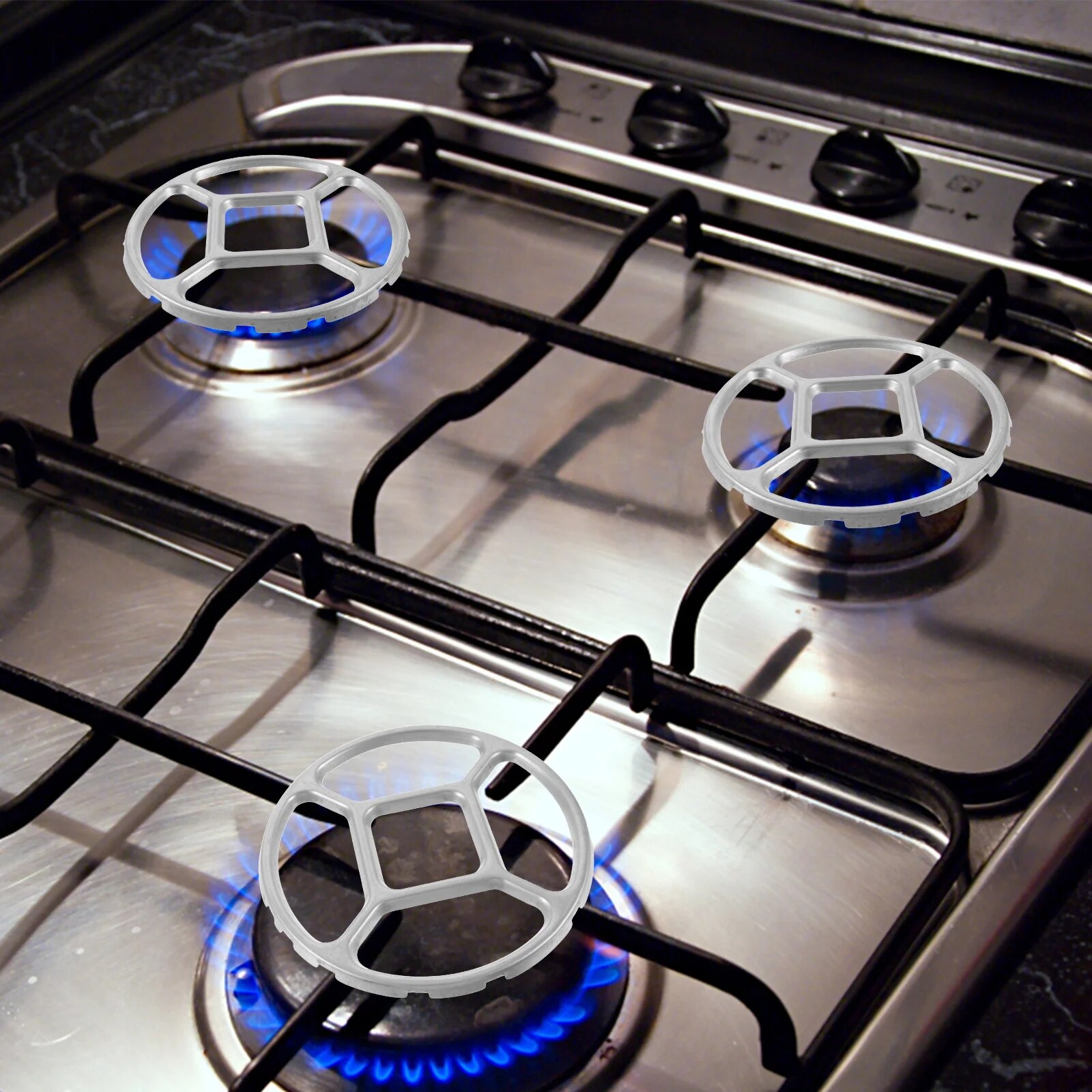 Household Gas Stove Rack Metal Holder Small Pot Stand Enamel Wok ...