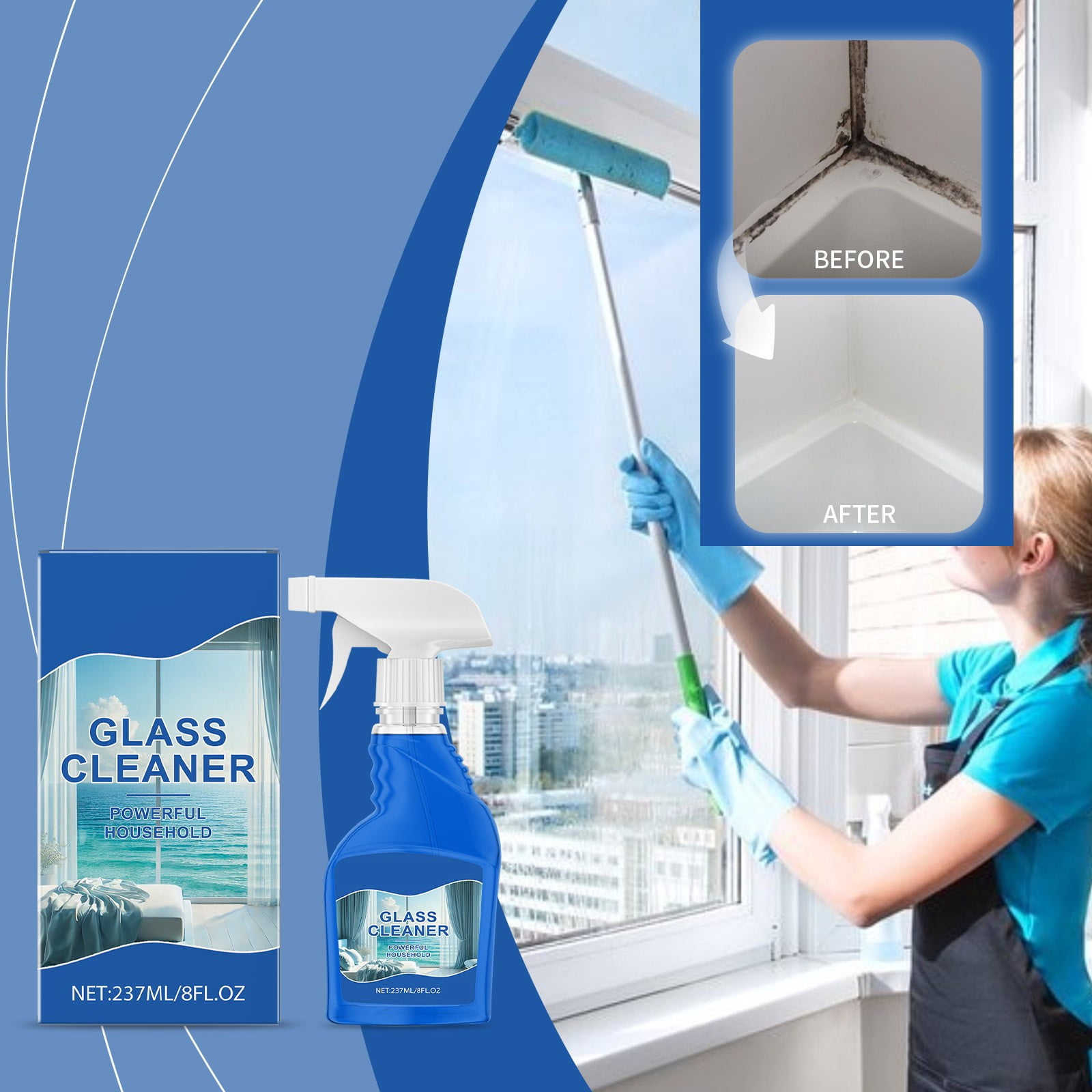 Household Glass Cleaner With Efficient Stain Removal And ...