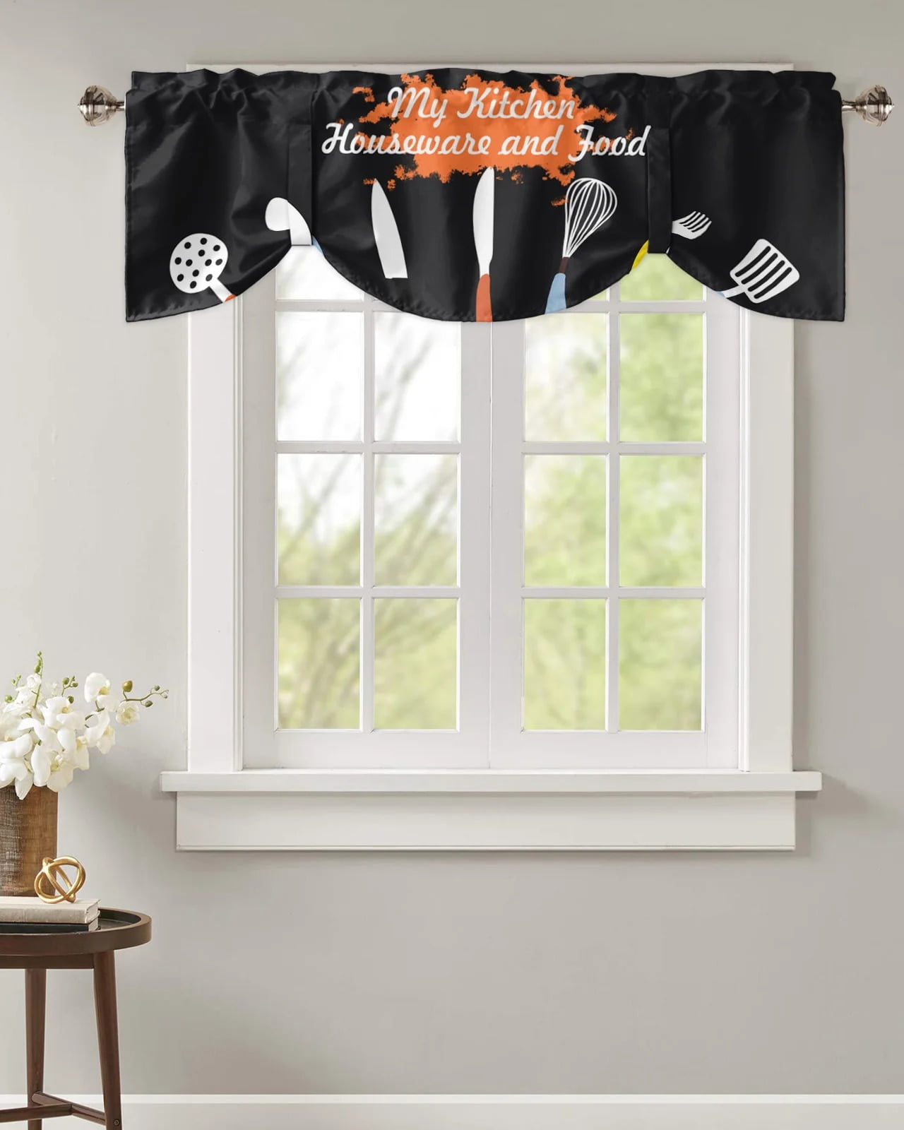 Household Goods Window Valance Curtain Kitchen Cafe Short Curtains ...