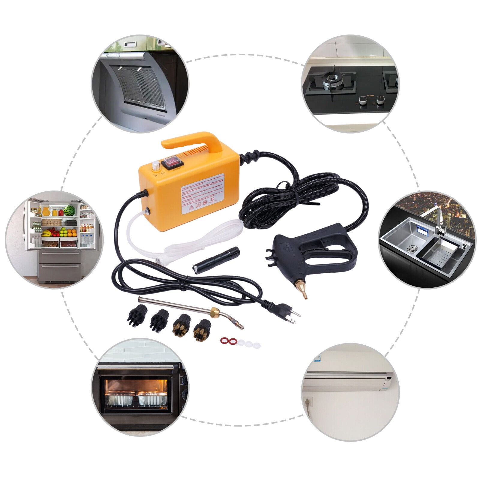 Household High Temp Steamer Cleaner High Pressure Steam Vapor Cleaning ...