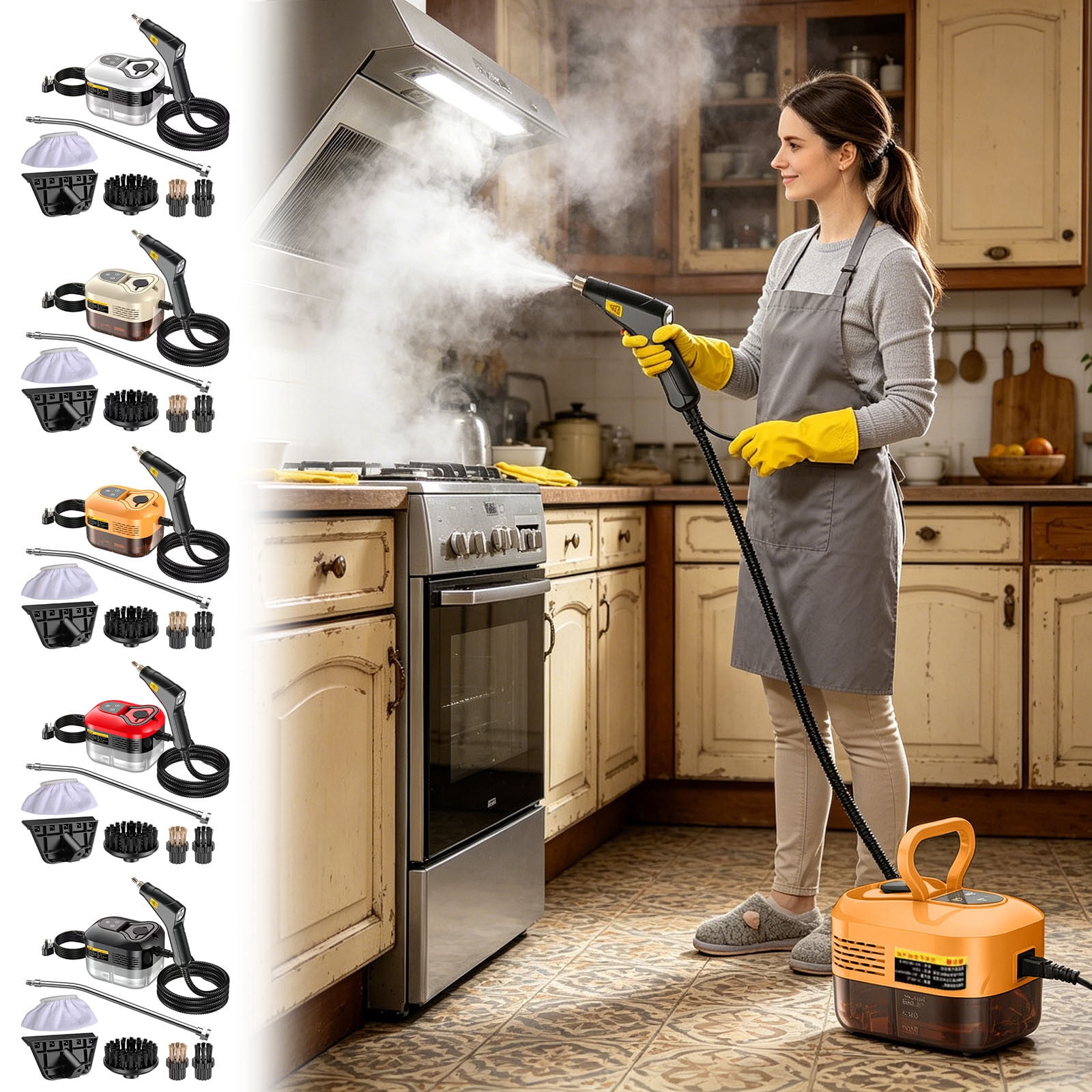 Household High Temperature Steam Cleaner Multi-functional High Pressure ...