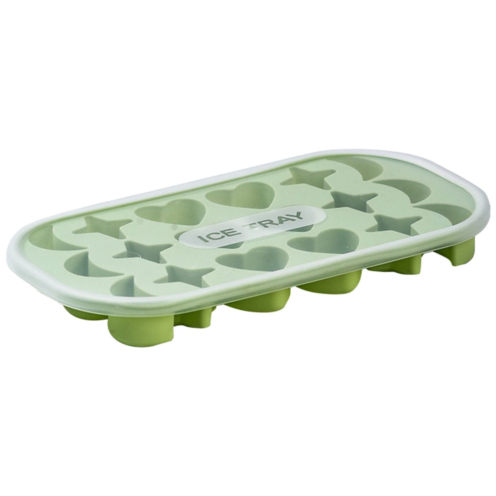 Household Ice Box With Lid Cartoon Soft Bottom Silicone Small Ice Cube ...