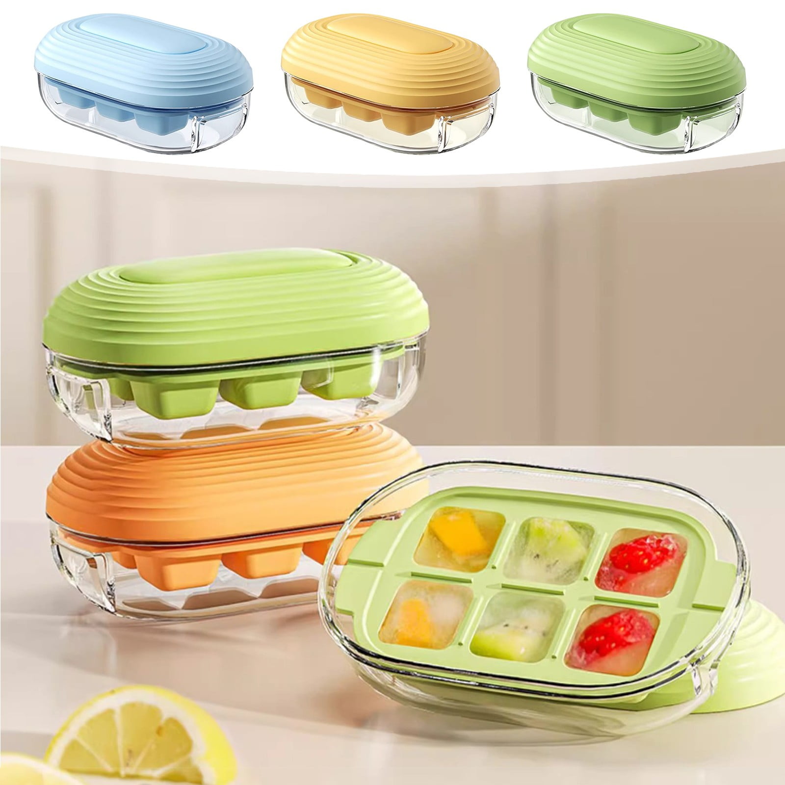 Household Ice Maker, Automatic Storage, 6-Cavity Tray, Stainless Steel ...