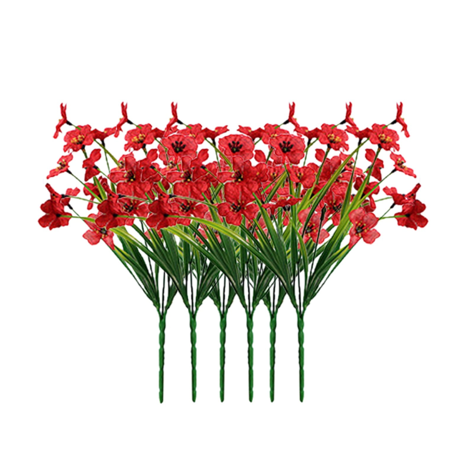 Household Imitation Clearance! FNGZ Artificial Flowers Single Color 6Pc ...