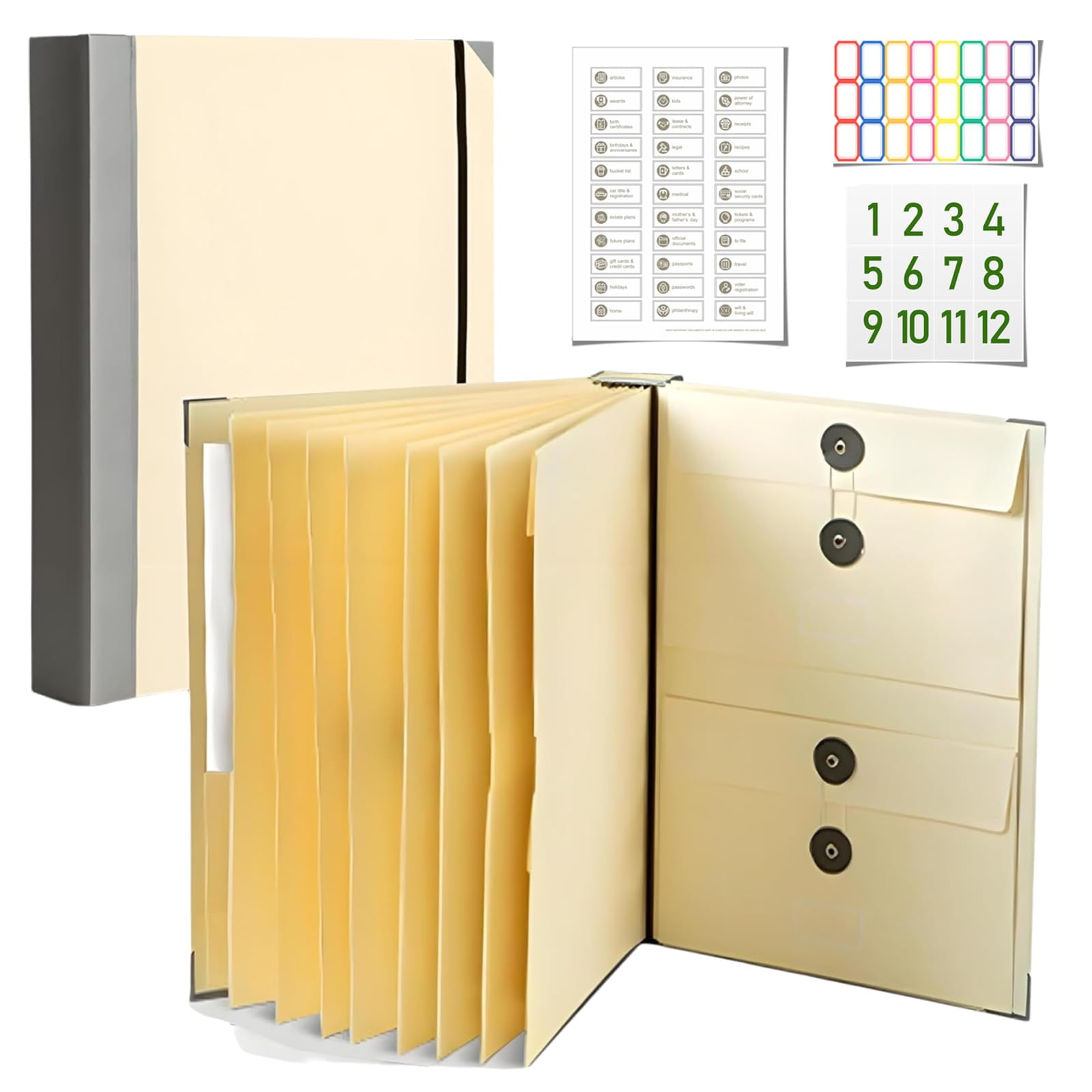 Household Important Document Organizer Box – an accordion-style multi ...
