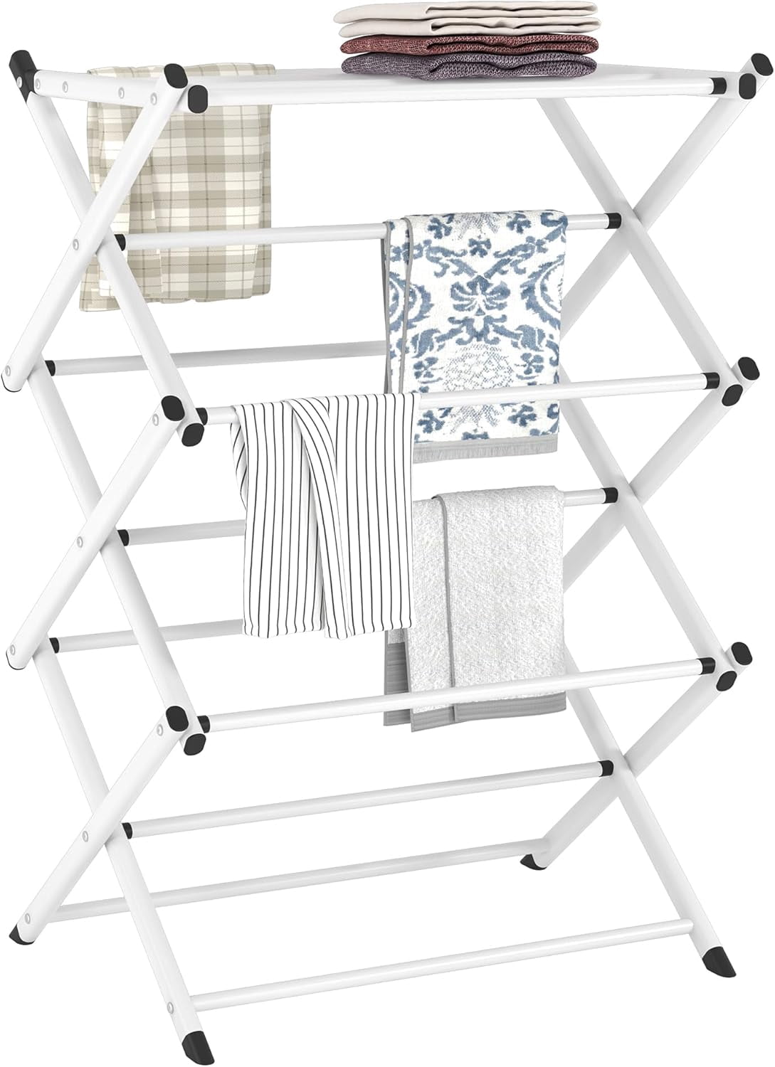 Household Indoor Folding Clothes Drying Rack, Dry Laundry and Hang ...