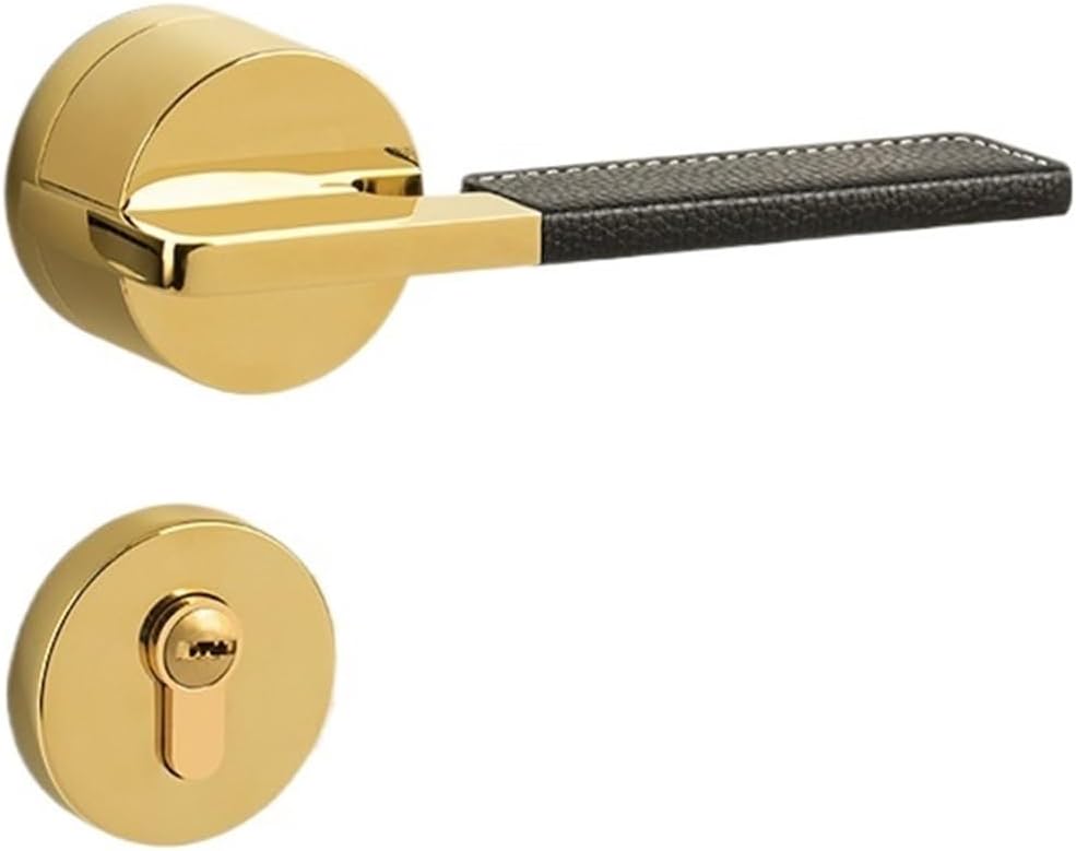 Household Indoor zinc Alloy Leather Room Door Lock Universal Split ...