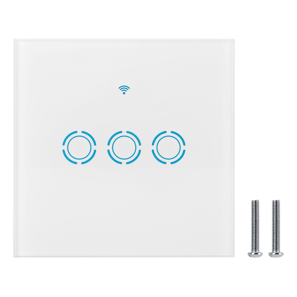 Household Intelligent 3Gang Wall Touch Switch WIFI Remote Control ...