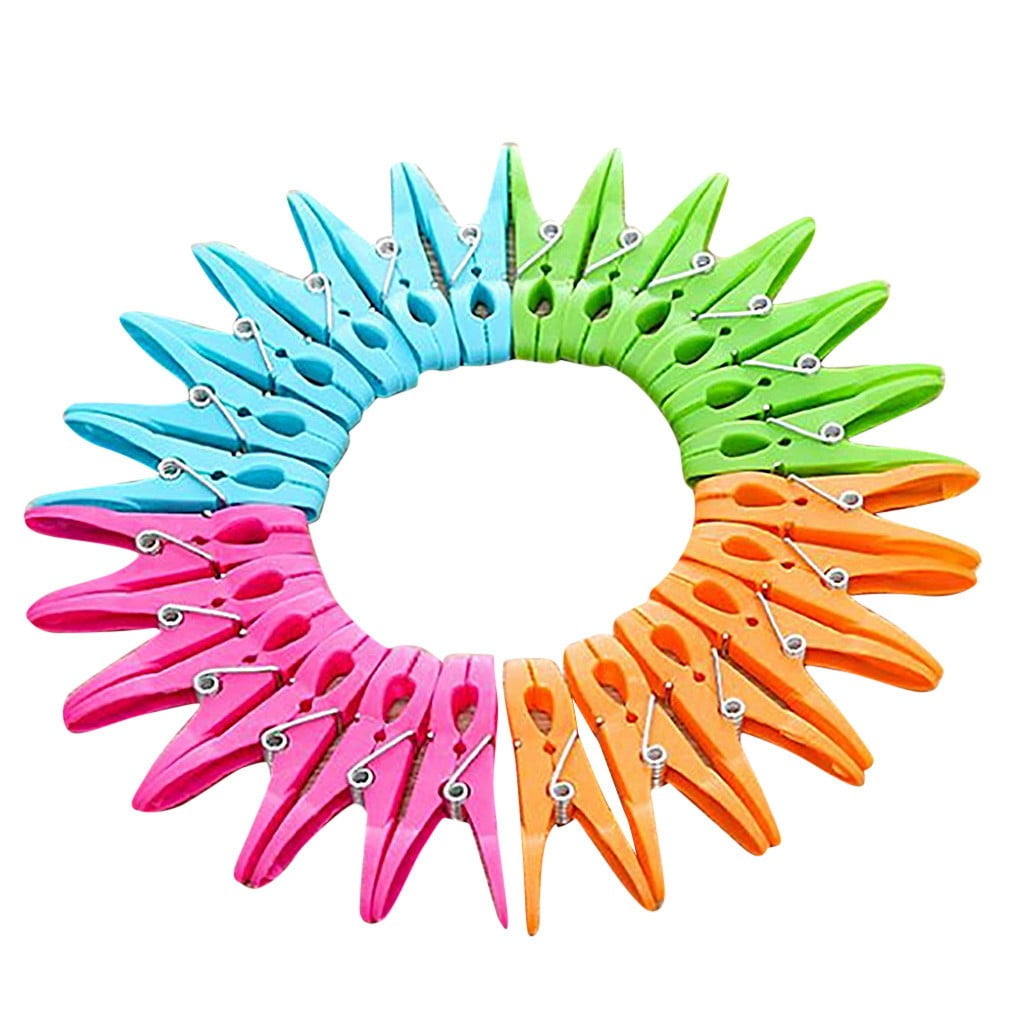Household Items : Laundry Clothes Pins Hanging Pegs Clips Hangers Racks ...