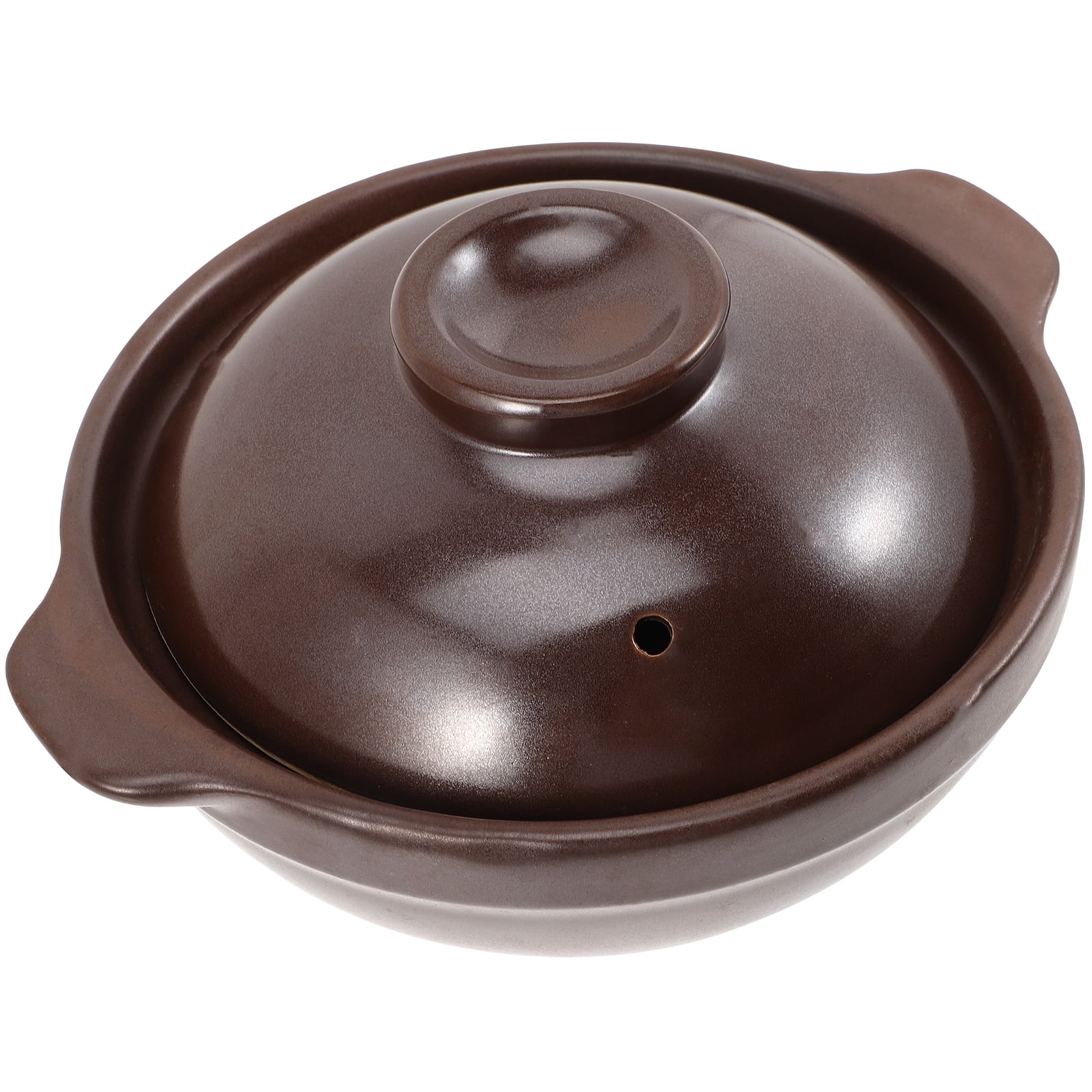 Household Kitchenware Rice Noodles Cooking Pot Bowl Lid Light Brown ...