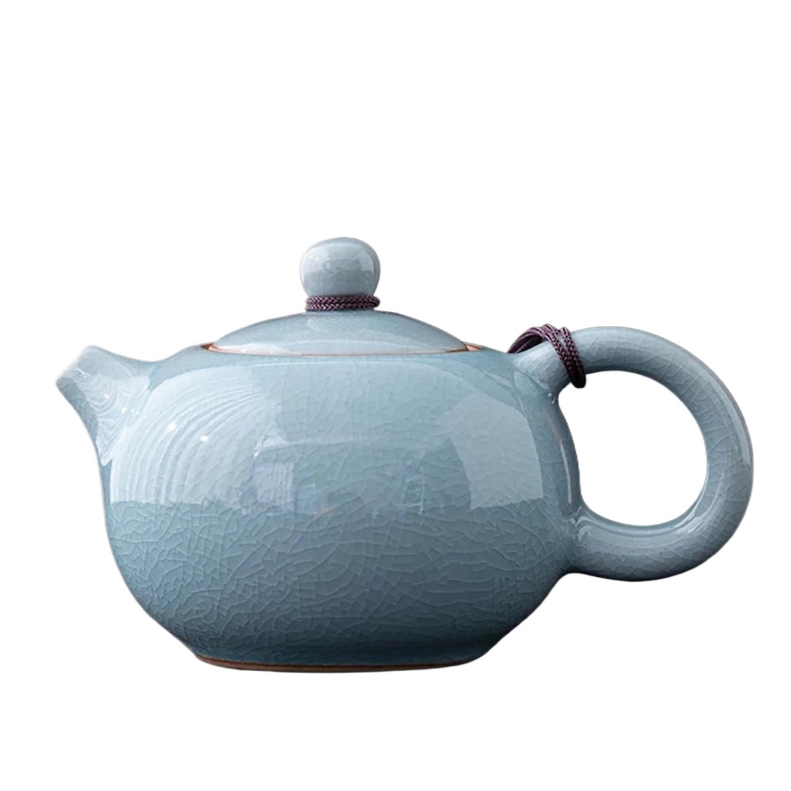 Household Kung Fu Tea Pot Xishi Tea Pots Ge Yao Ceramic Teapot Manual Chinese Ice Crack Split ...