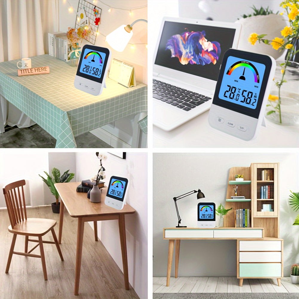 Household Large Screen Digital Thermometer Hygrometer For Bedroom ...