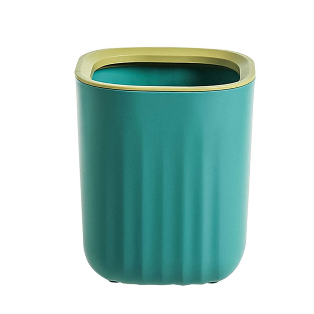 Household Lidless Waste Can Bin Wide Mouth Easy Clean-Up Trash Can for ...