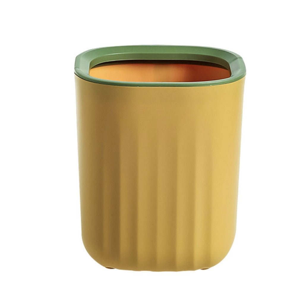 Household Lidless Waste Can Bin Wide Mouth Easy Clean-Up Trash Can for ...