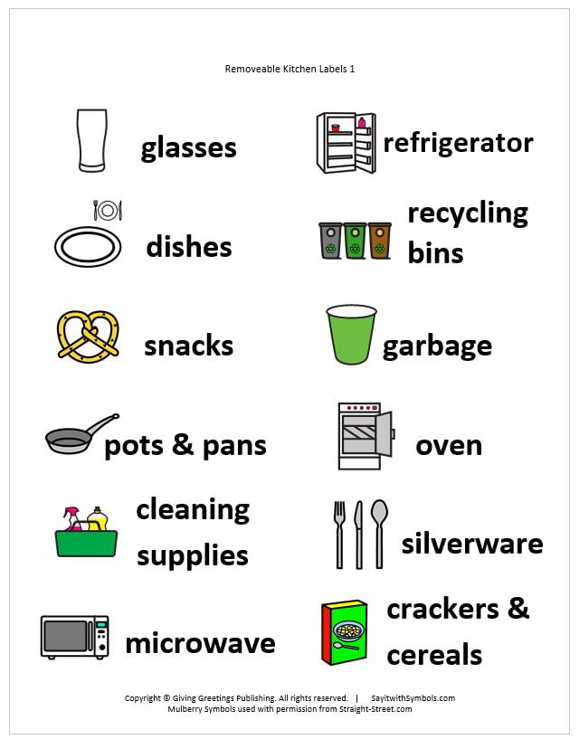 Household Memory Labels Help People with Dementia, Autism, Cognitive ...