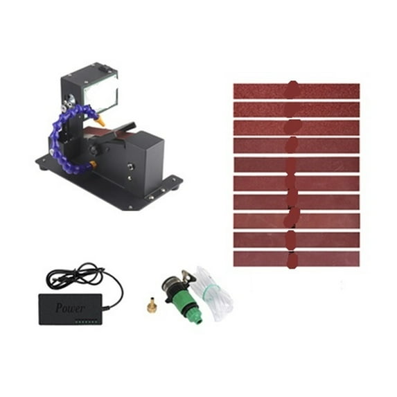 Household Mini Water Abrasive Belt Machine Mini Electric Polishing ...