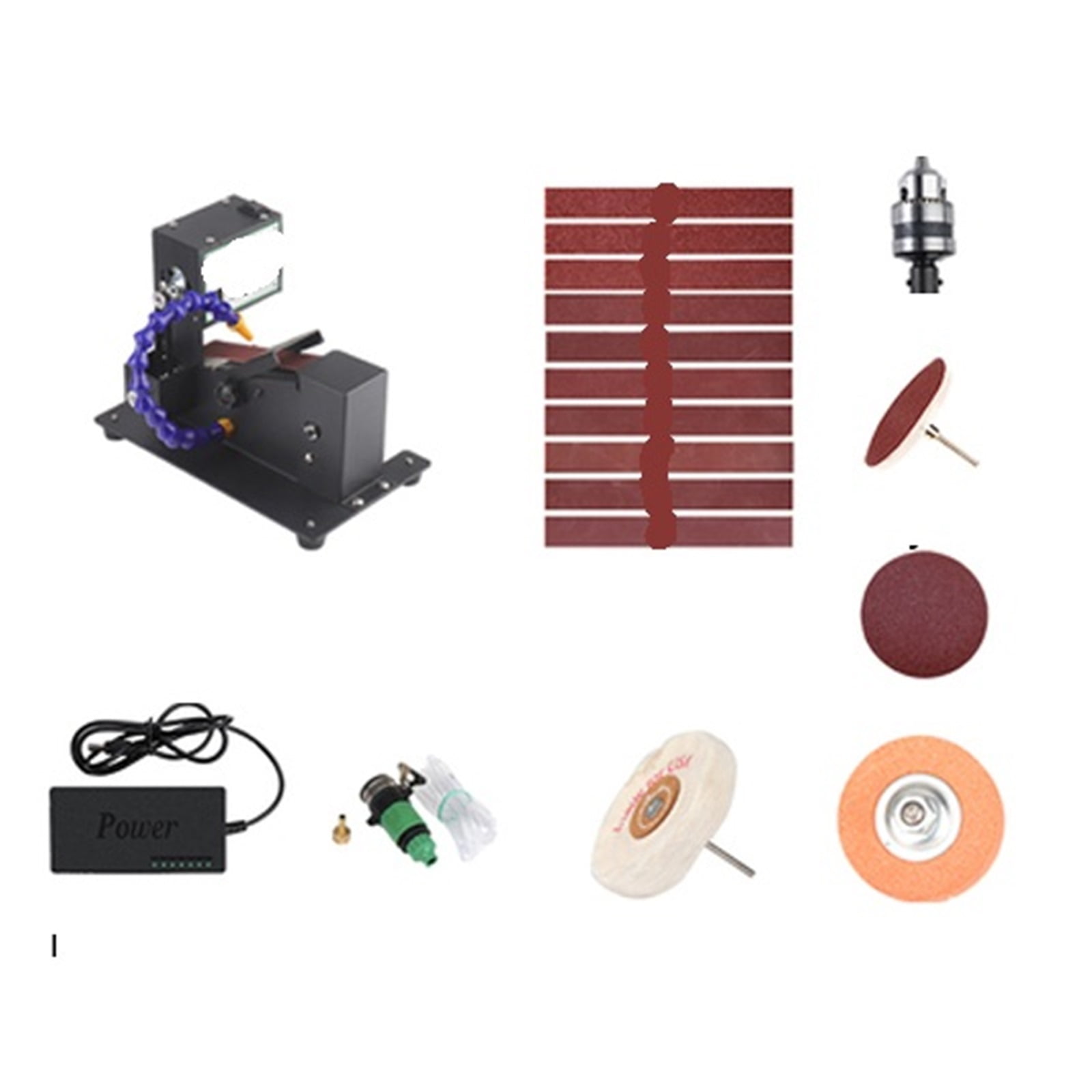 Household Mini Water Abrasive Belt Machine Mini Electric Polishing ...