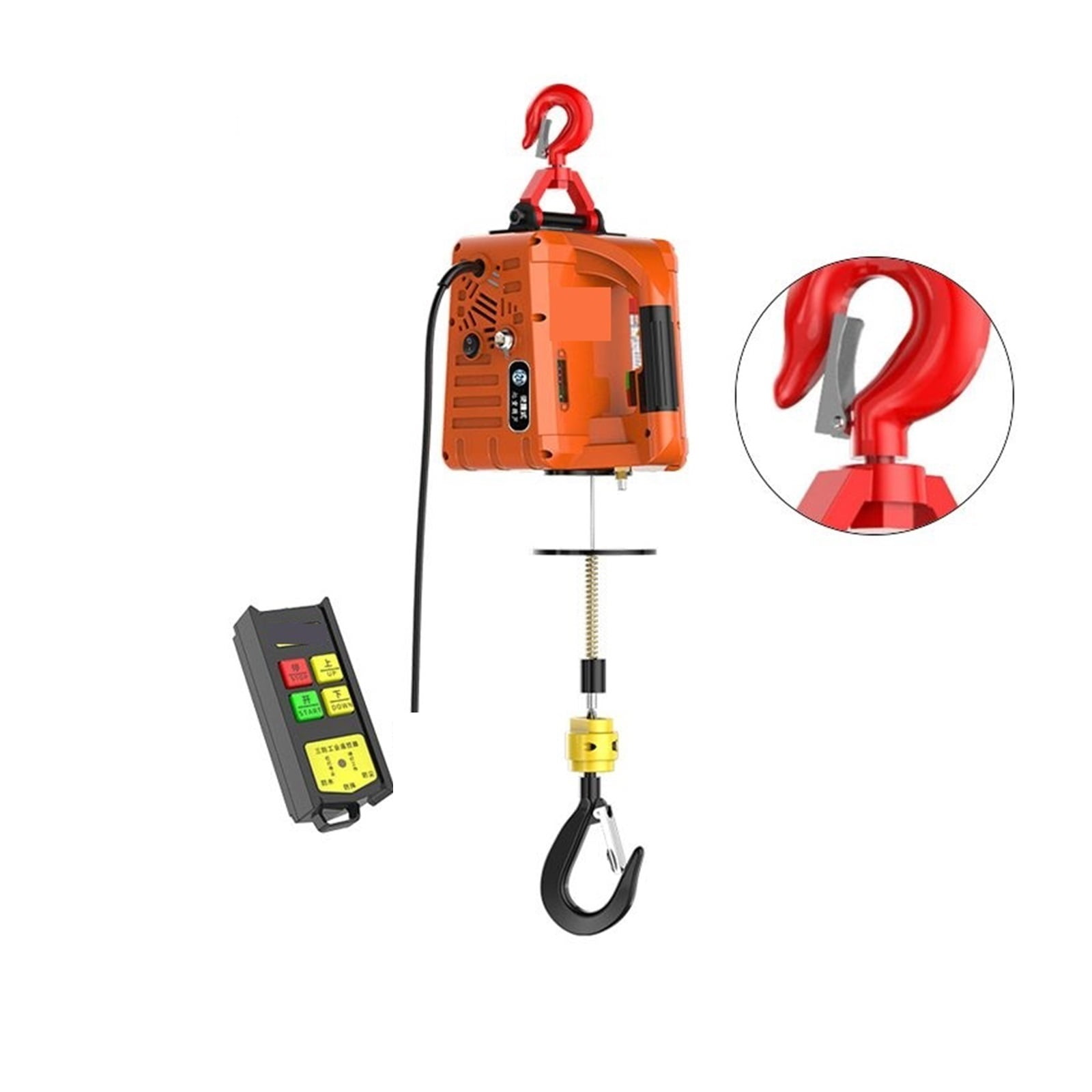 Household Miniature Electric Hoist Crane Small Lifting Hoist Remote ...
