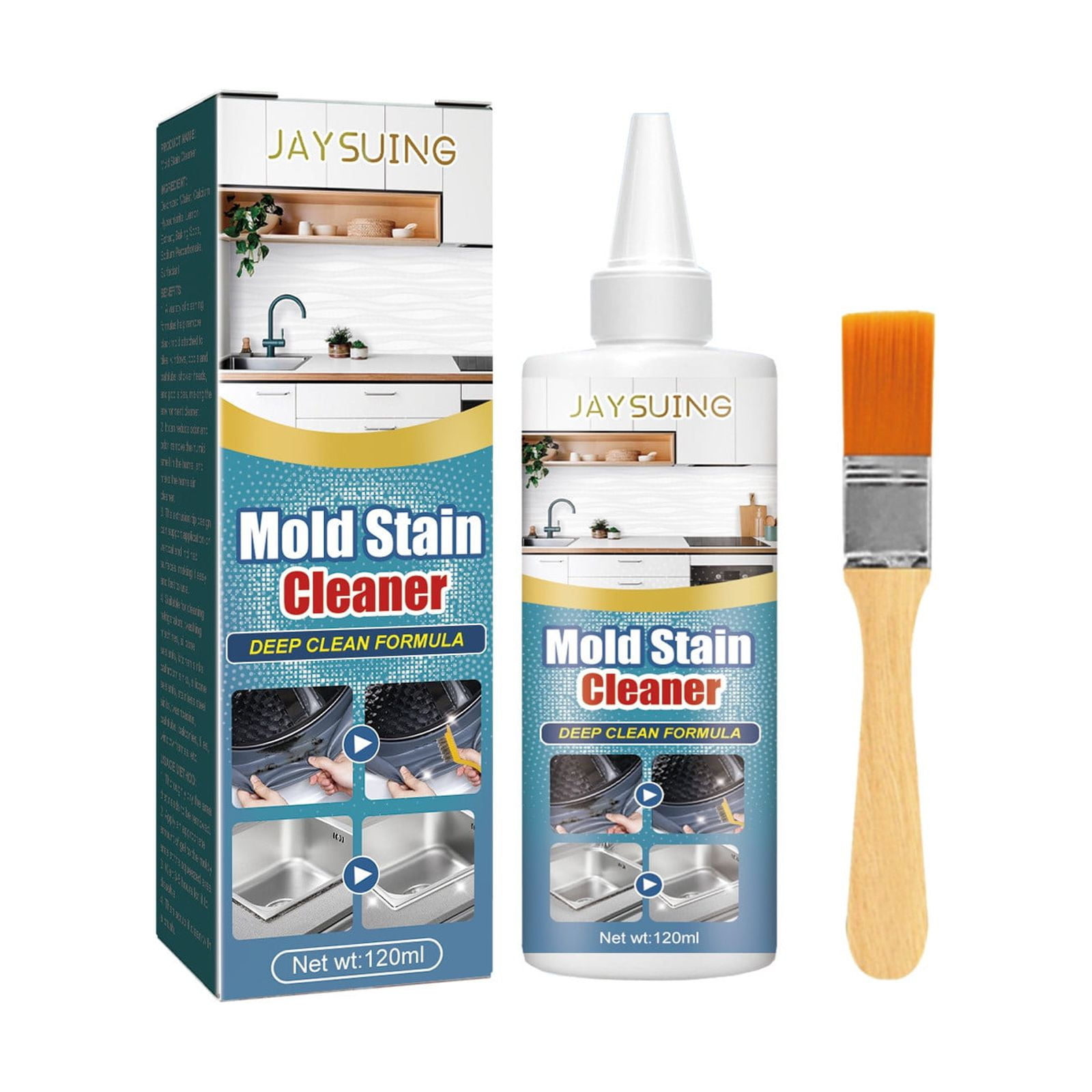 Household Mold & Mildew Remover Gel for Wall, Tile, Grout Sealing and ...