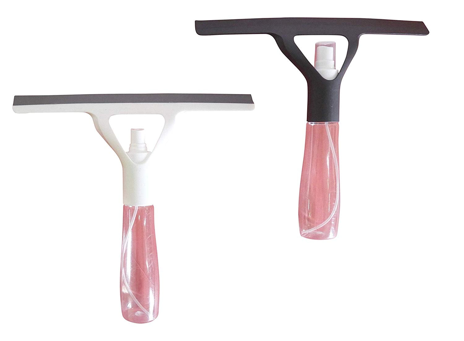 Household Multi Purpose Squeegee with Built In 4 Ounce Spray Bottle (2 ...