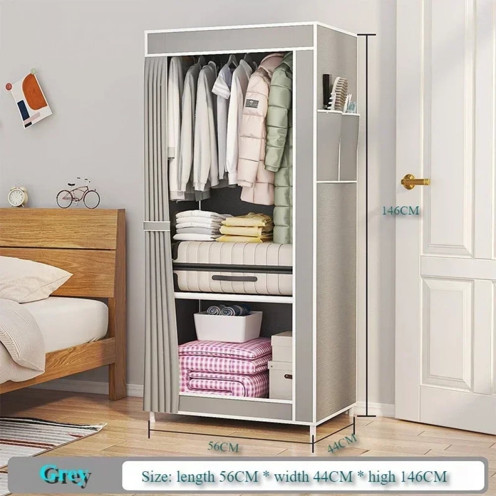 Household Multi-layer Wardrobe Rental Room Storage Wardrobes Single ...