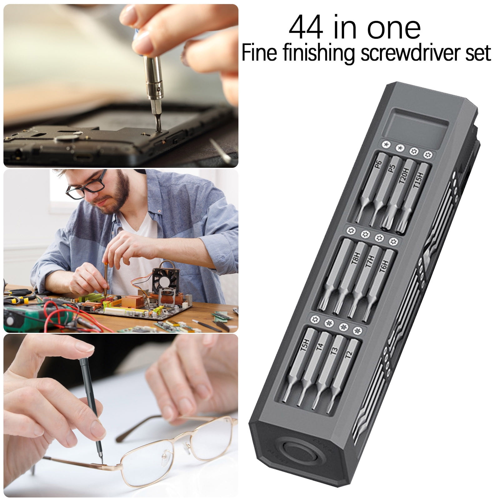 Household Multifunction Screwdriver Set | 44-in-1 Magnetic Repair Tool ...