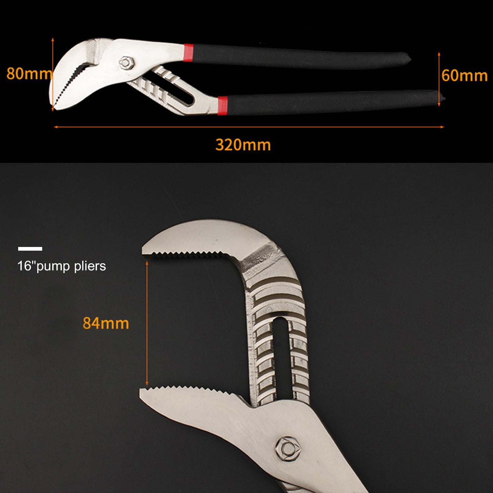 Household Multifunctional Plastic Water Pump Pliers Pipe Clamp Hardware ...