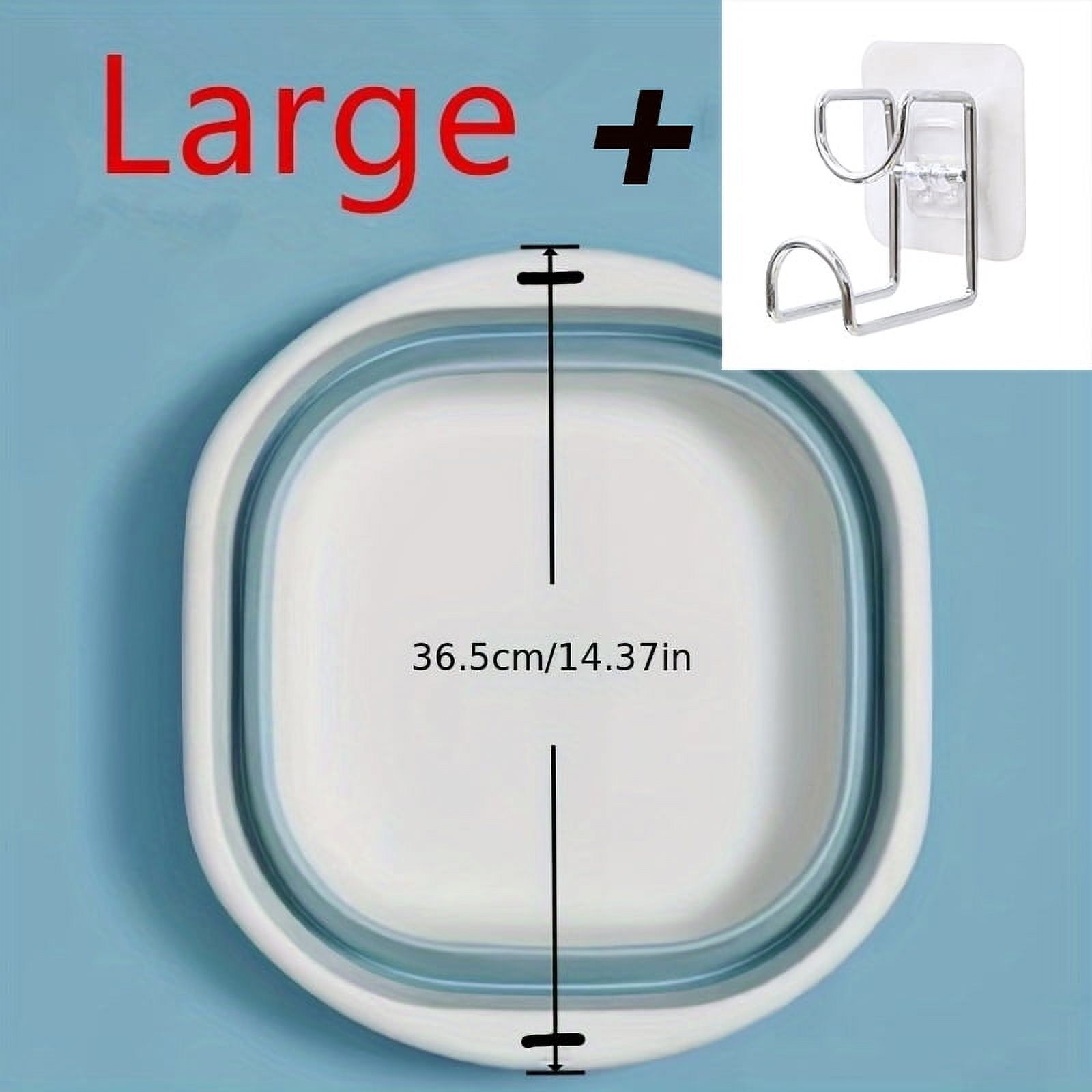 Household Portable Folding Wash Basin Sink Foot Bucket Plastic Folding ...