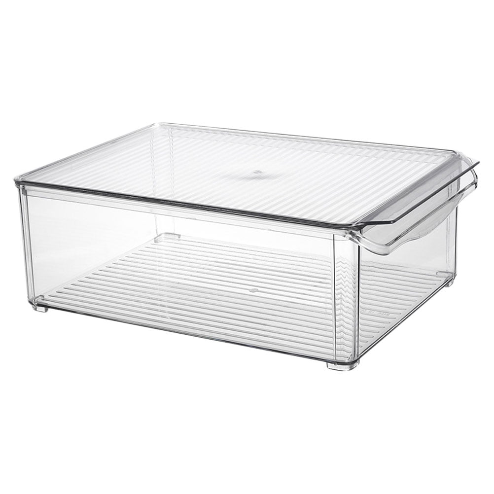 Household Refrigerator Crisper Plastic Food Storage Box (Transparent ...