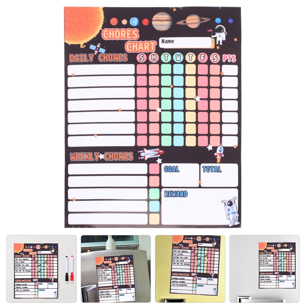 Household Reward Chart Magnetic Behavior Chart Reusable Kids Chart Kids ...