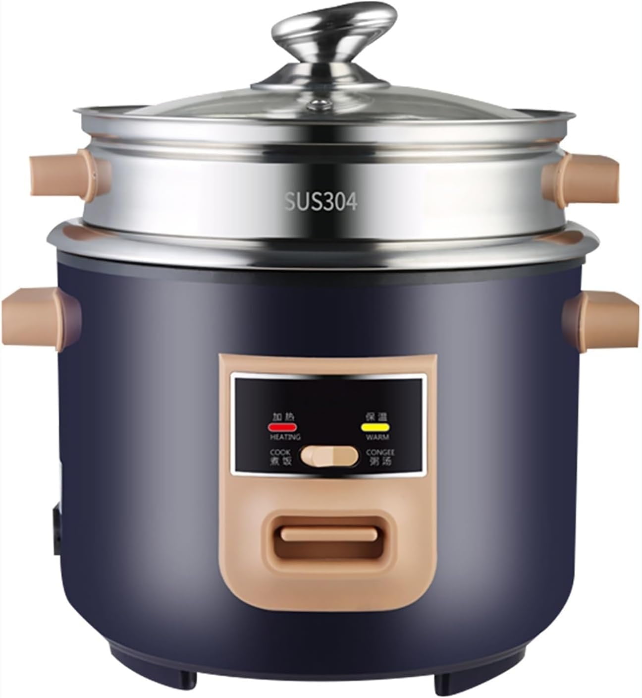 Household Rice Cooker, 304 stainless steel liner with steamer, for ...