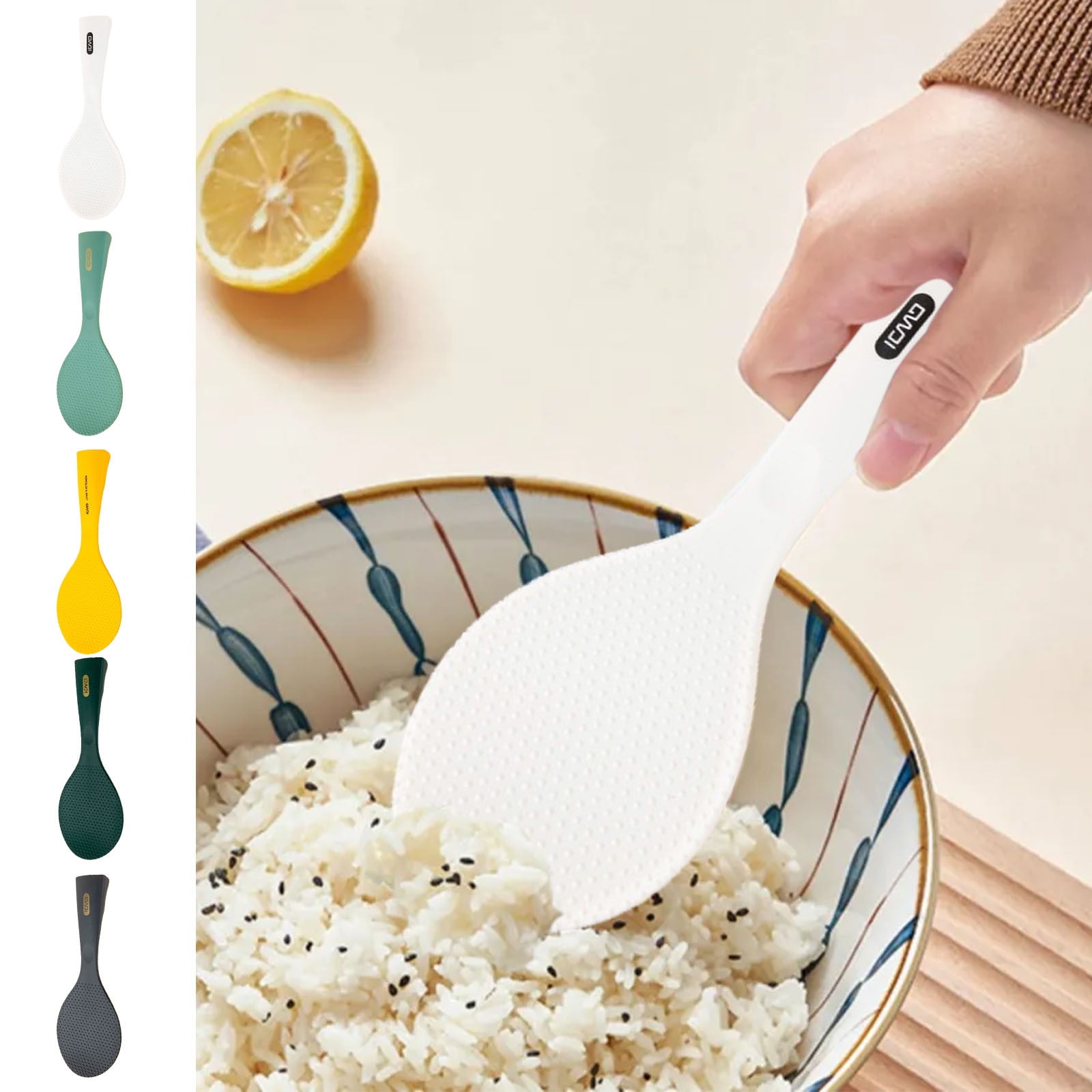 Household Rice Ladles, Kitchen Spoons, Stainless Steel, Heat Resistant ...