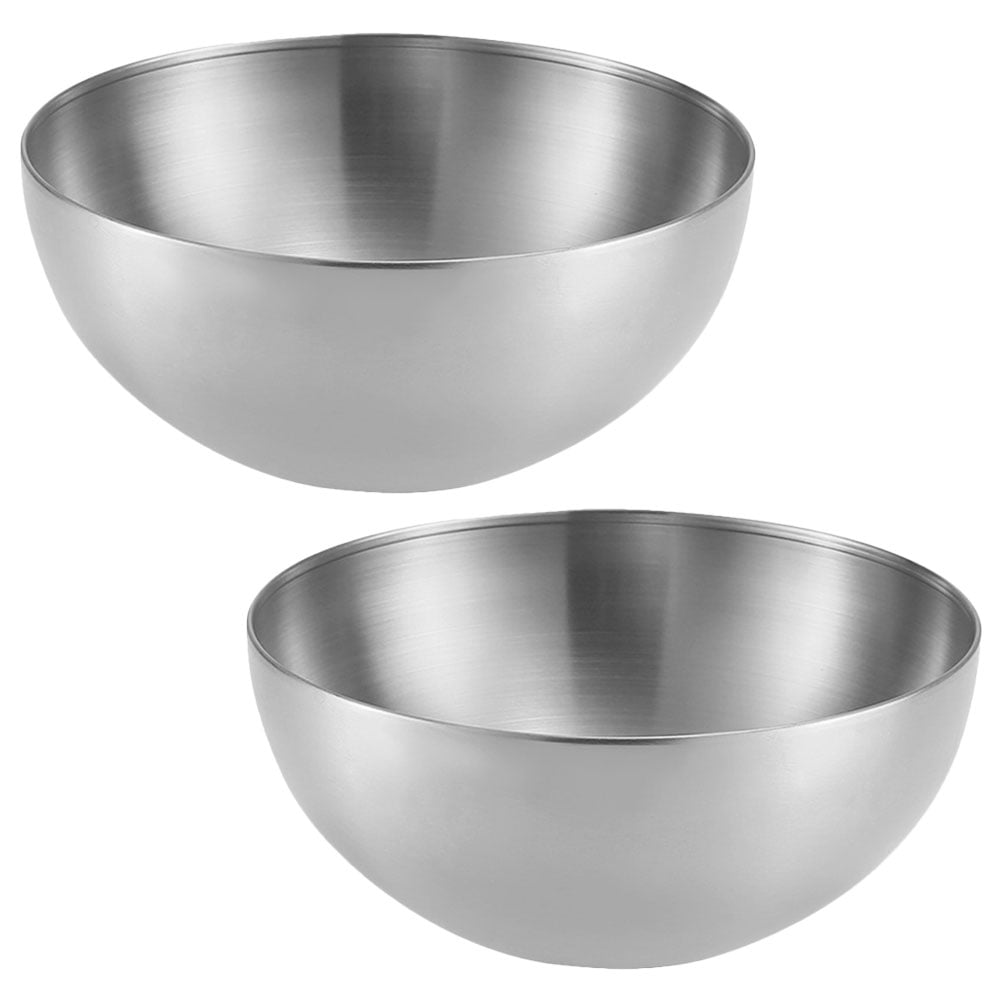 FENGGUIQU Stainless Bowls Food Serving For Family Home Use 2Pack ...