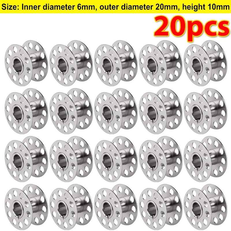 Household Sewing Machine Coil Roller Metal Bobbins Empty Spool ...