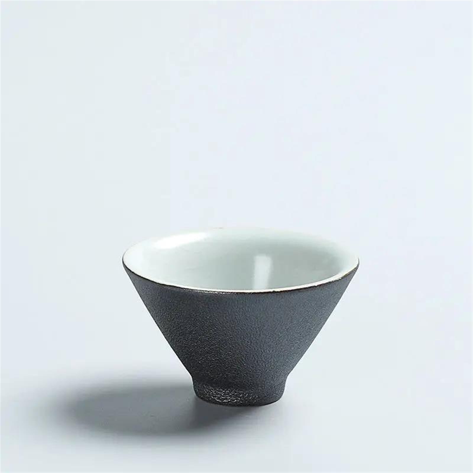 Household Simple Portable Creative Mini Round Tea Cup Chinese Ceramic ...