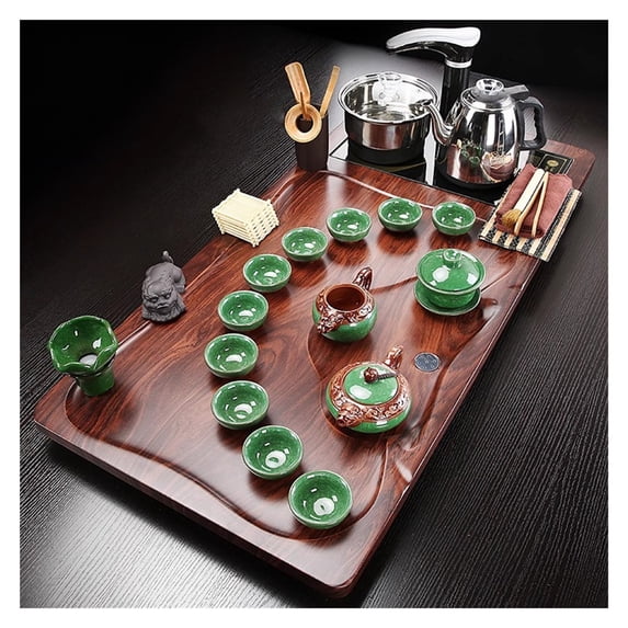 Household Simple Tea Set Tea Tray,Chinese Ceramic Gongfu Tea Set,Table ...