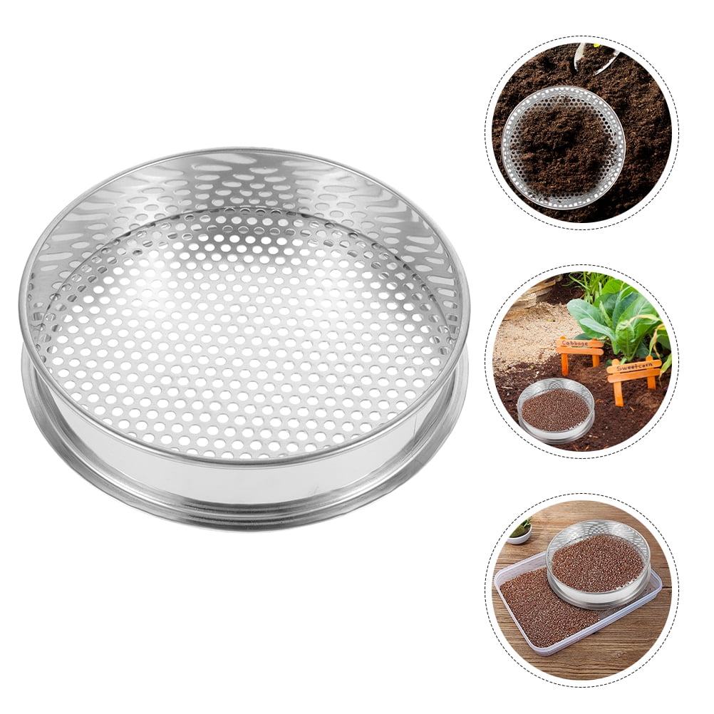 Household Soil Grading Sieve Mesh Soil Sieve Stainless Steel Stone ...