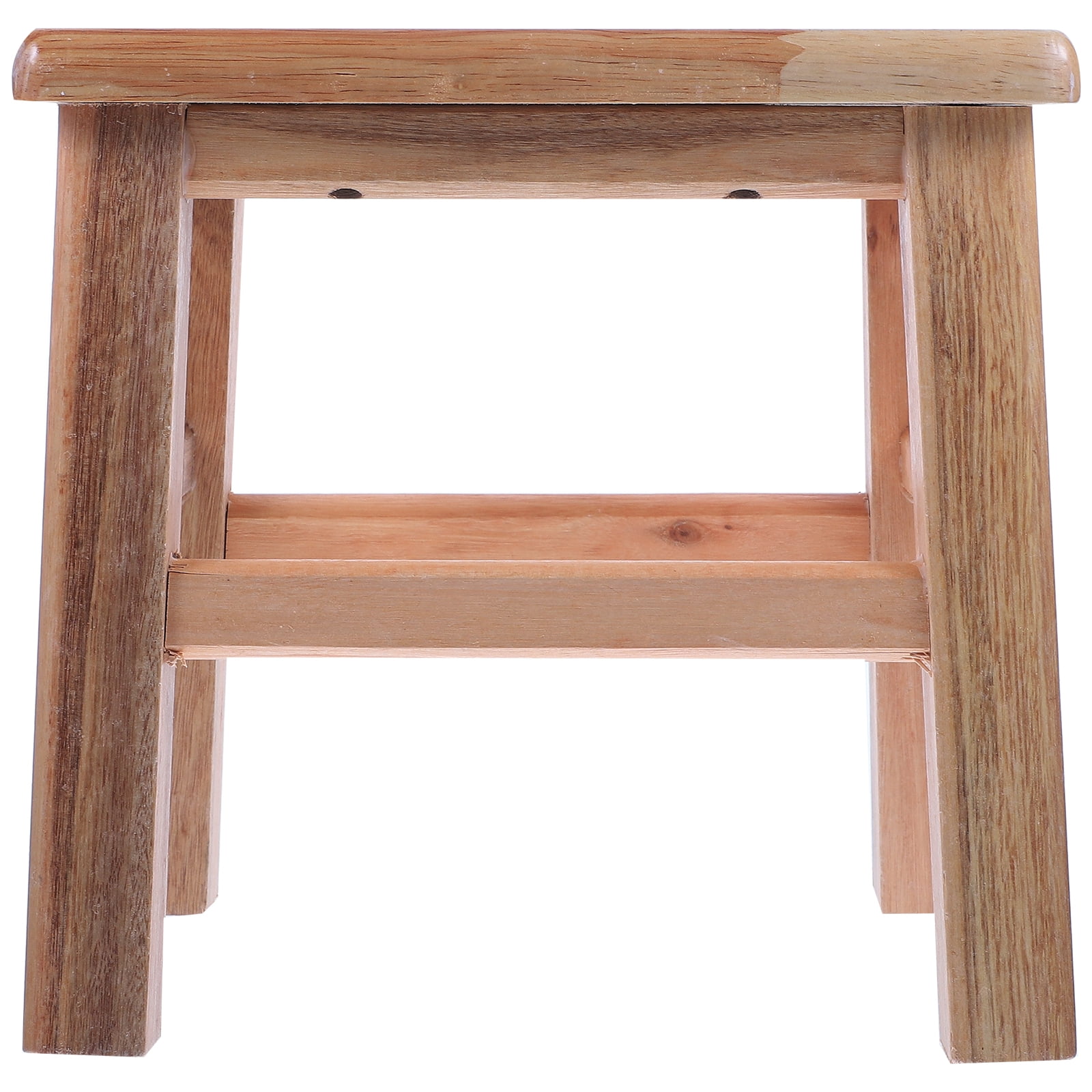 FUEENIRVA Home Shoe Changing Stool Bamboo Small Stool Wood Families ...