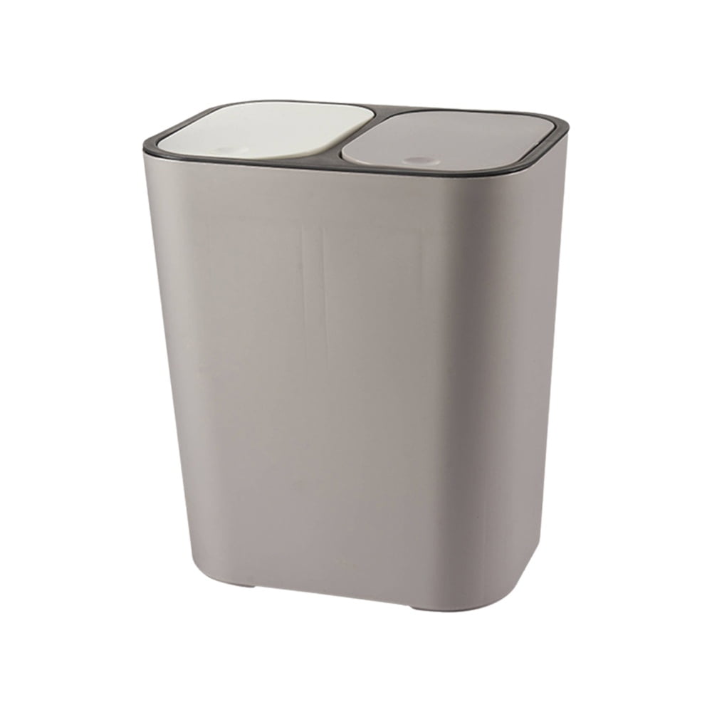 Household Sorting Trash Can Small Double Barrel Double Lid Pressing ...