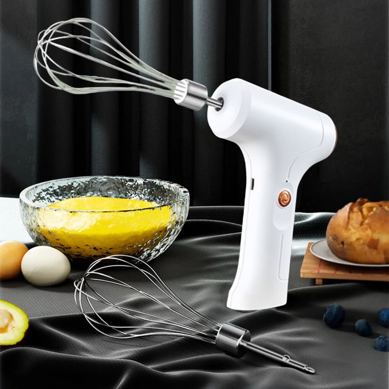 Household Standable Cordless Electric Hand Mixer USB Rechargable ...