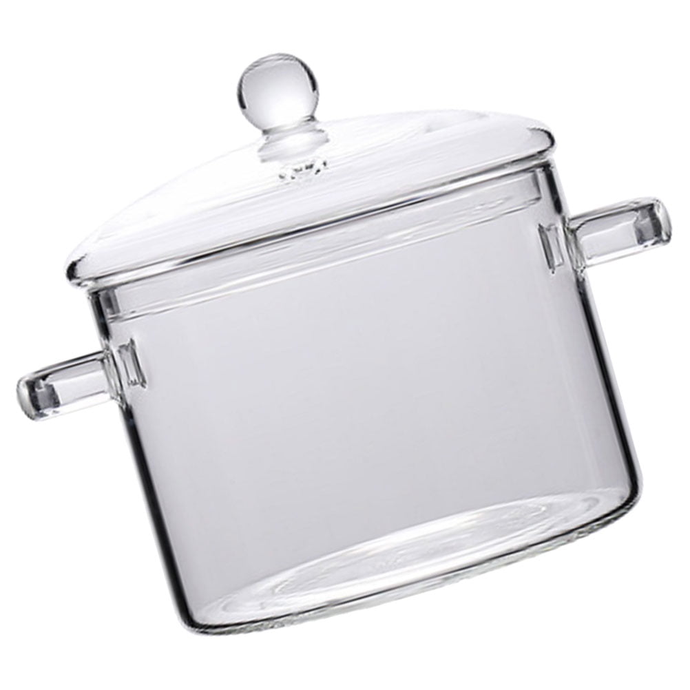 Household Stew Cooking with Lid Griddle Pan Milk Mini Cookware Clear ...